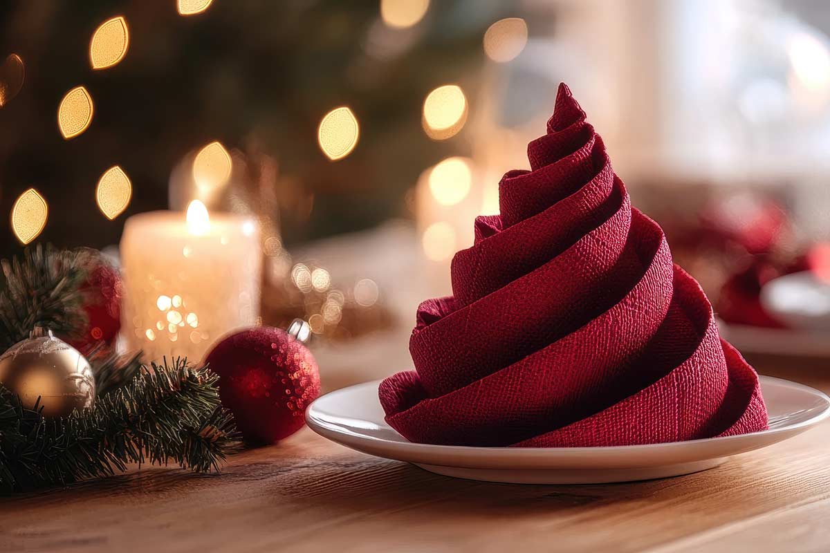 Come piegare i tovaglioli di stoffa per Natale: tutorial e idee ...